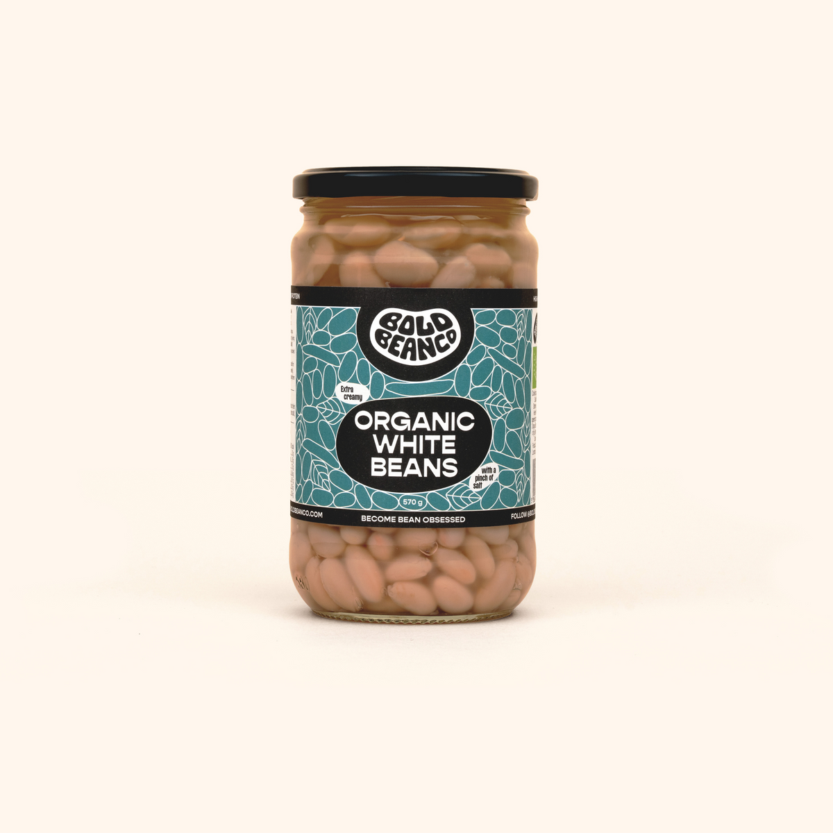 Bold Bean Co - Organic White Beans | Premium Jarred beans for Flexitarians